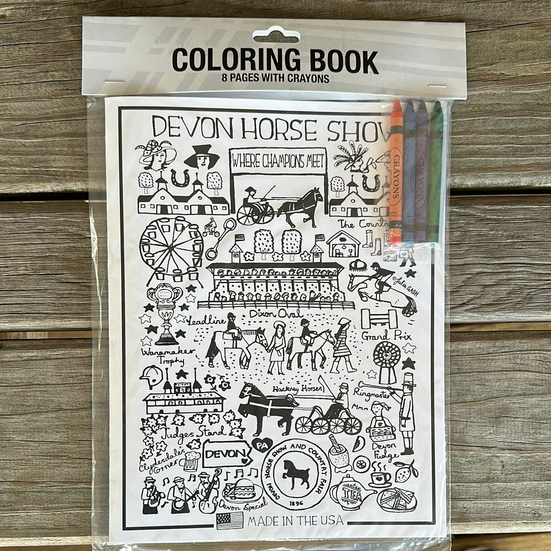 Julia Gash Devon Coloring Book – Devon Horse Show Souvenirs