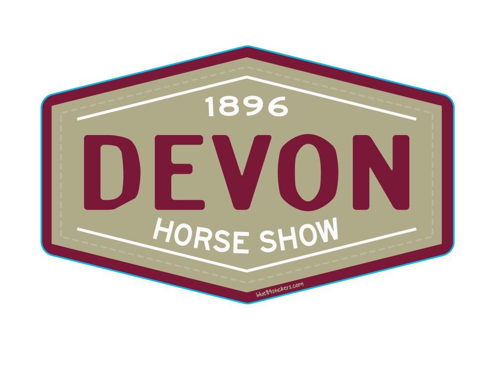 Streamline Devon Sticker – Devon Horse Show Souvenirs