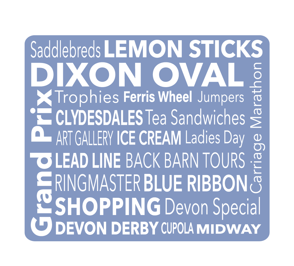 Devon Word Jumble Magnet – Devon Horse Show Souvenirs